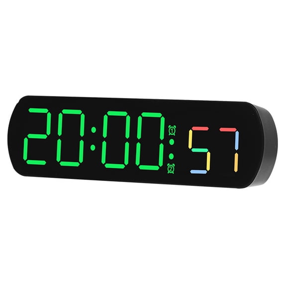 Homena LED Digital Wall Clock Temperature Week Date Display Adjustable ...