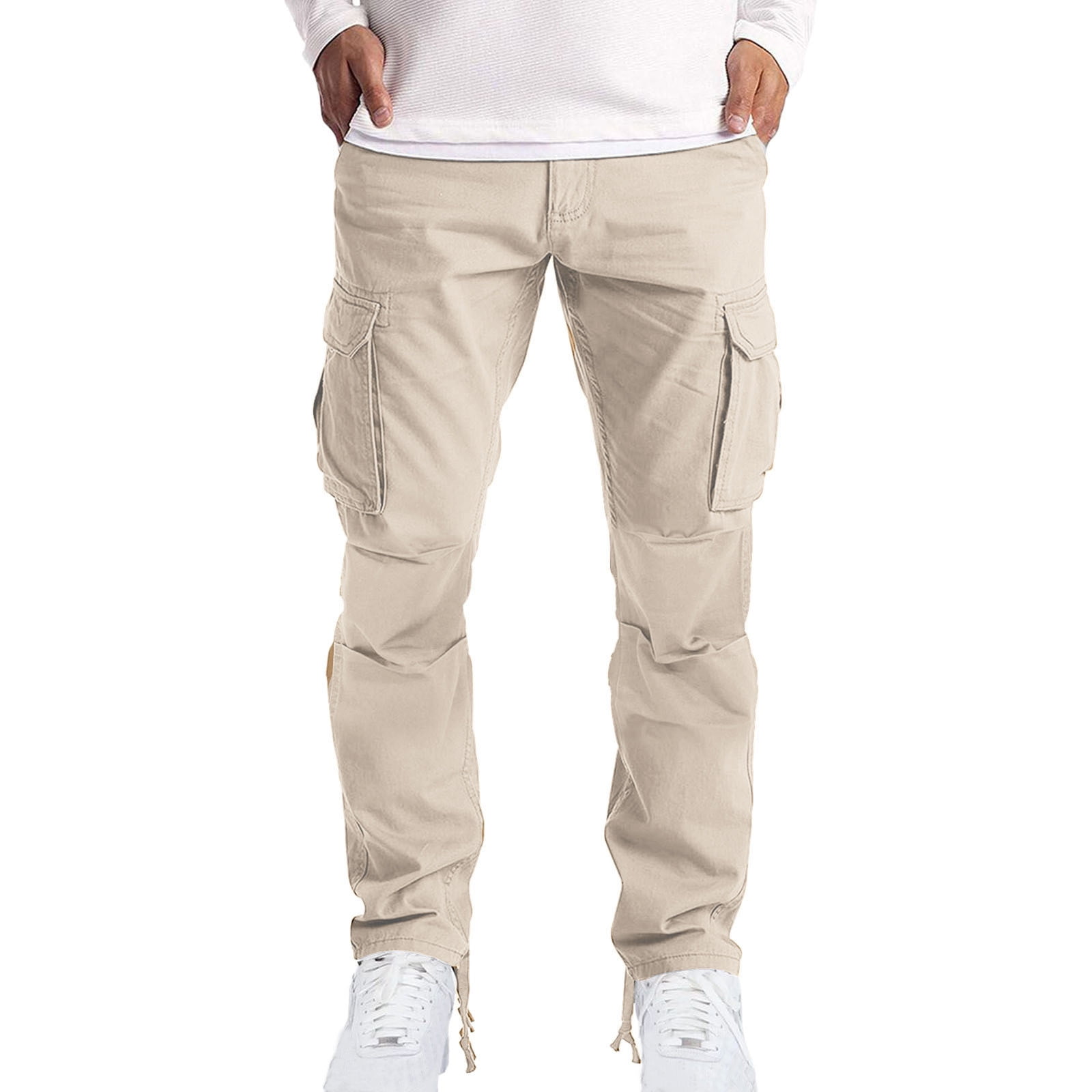 Homenesgenics Cargo Pants for Men Khaki Pants for Men Solid Casual ...