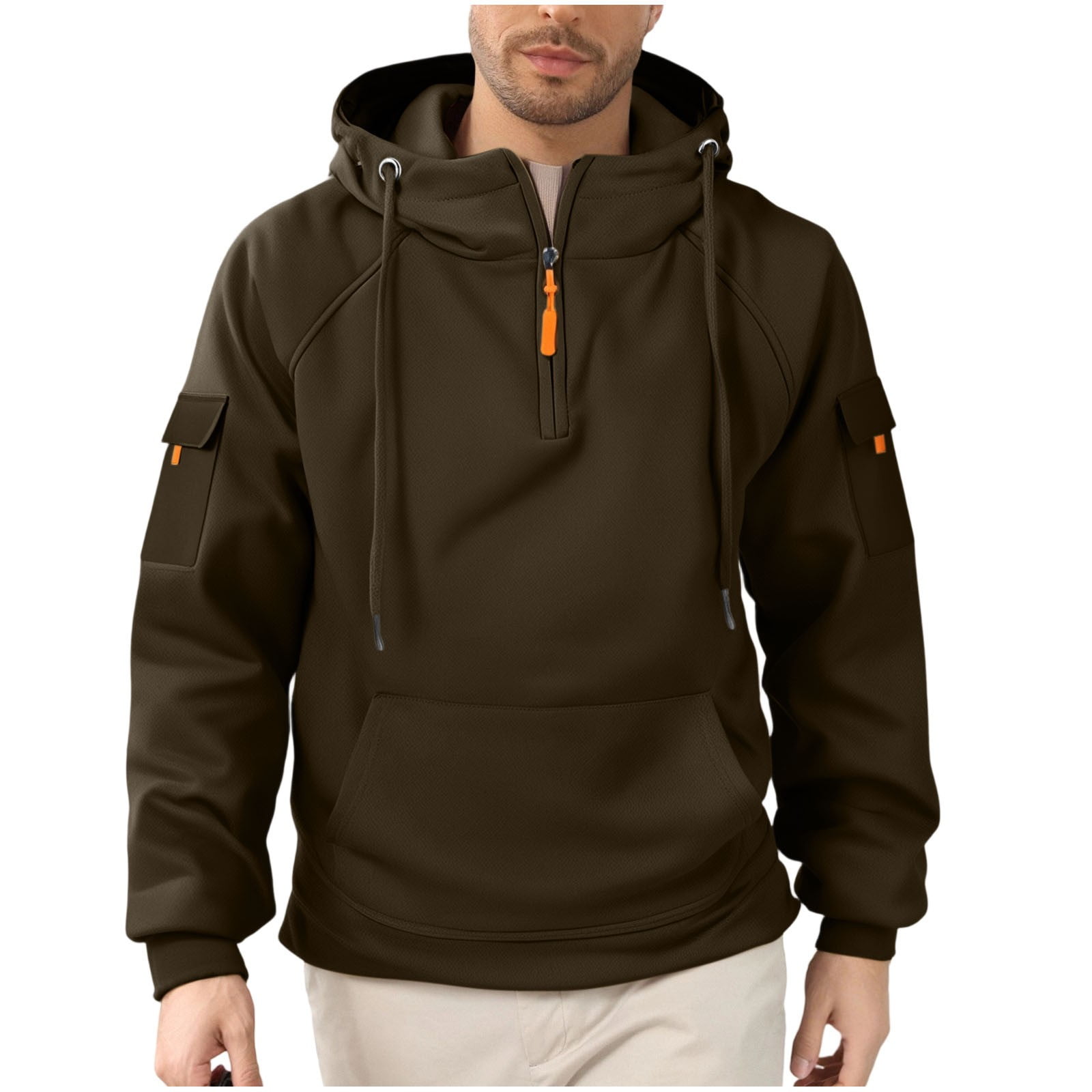 Homenesgenics Men's Hoodie Pullover With Zipper Fashionable And ...