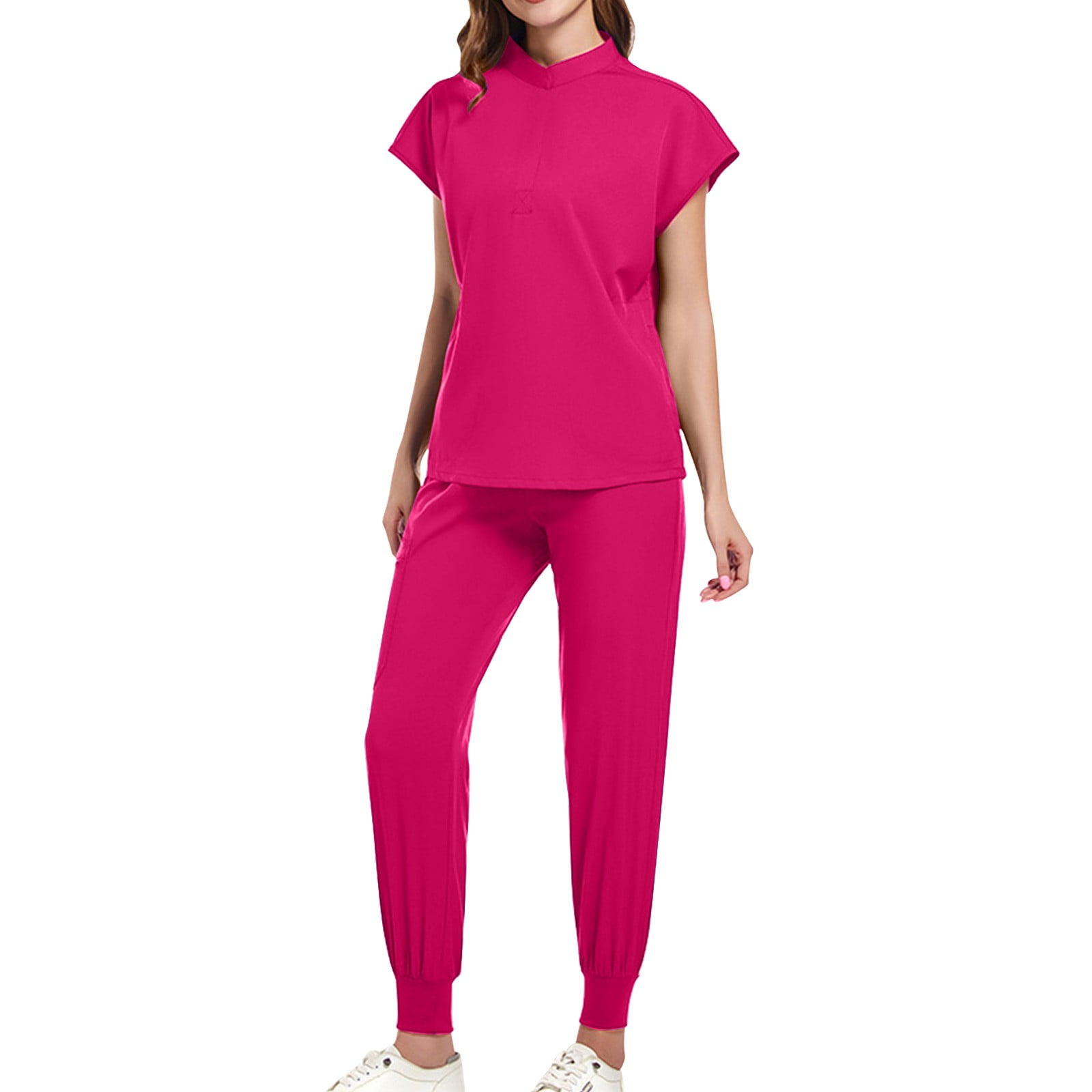 Homenesgenics Nursing Uniforms Set Plus Size,Caregiver Uniform/Carer ...