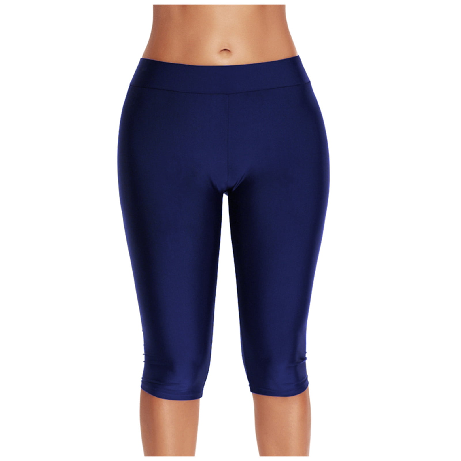 Homenesgenics Swim Bottoms Women Bikini Capri Pants Swimsuit Women Knee ...