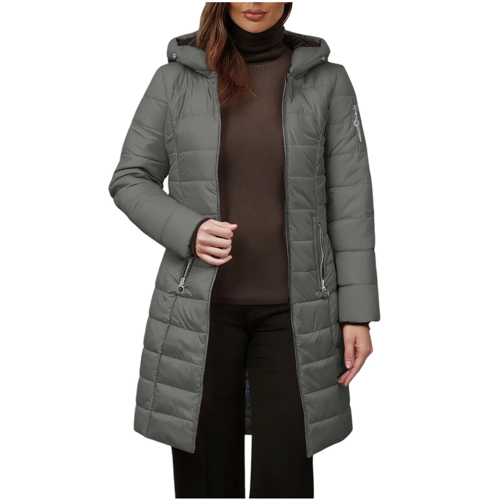 Homenesgenics Winter Coats for Women Plus Size 4X Women's New Solid ...