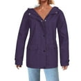 Homenesgenics Winter Jackets Plus Size Clearance! Women's Solid Rain ...