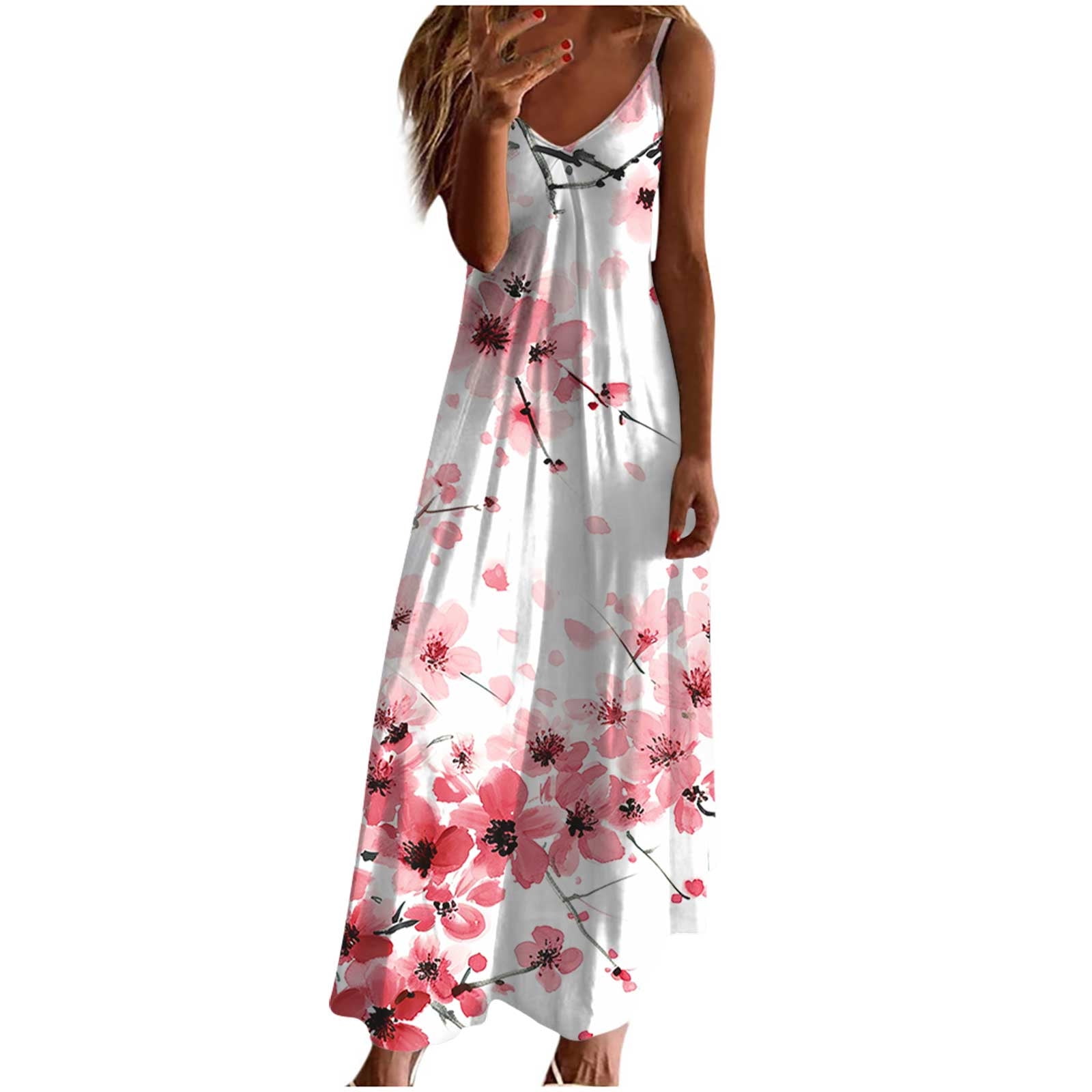 Homenesgenics Womens Dresses Short Sleeve Plus Size Spring Summer 2025 ...