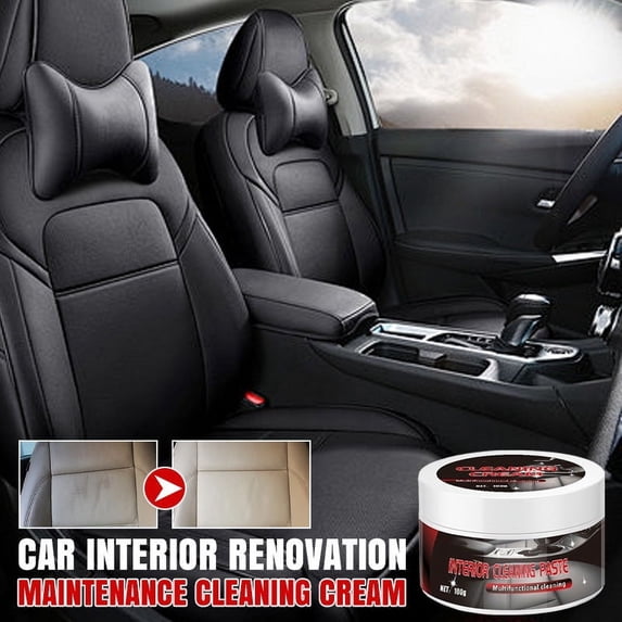 Homenest 3Pcs Auto Interior Cleaner Cream Dashboard Seat Plastic Vinyl ...