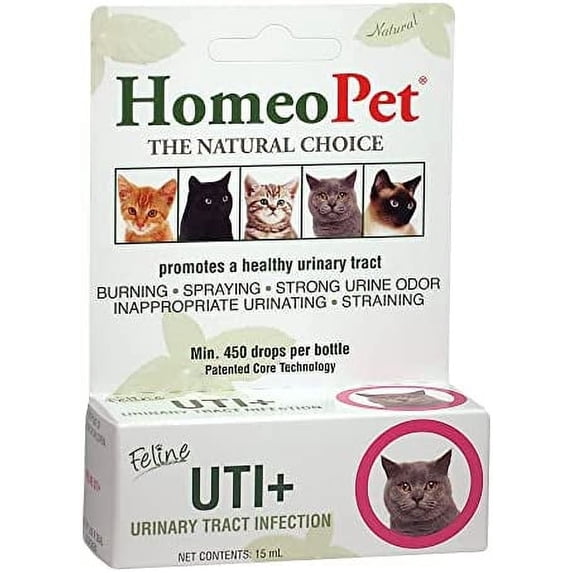 HomeoPet UTI Plus Urinary Tract Infection Treatment, Cat UTI Medicine ...