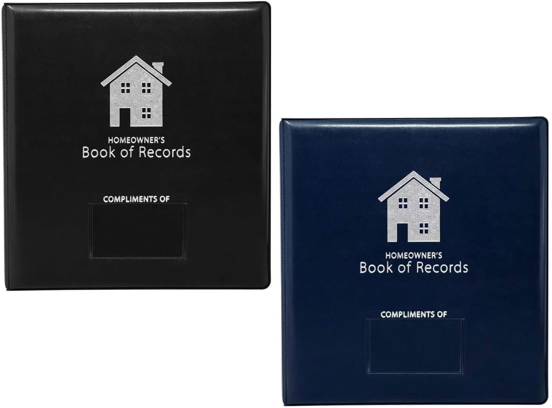Homeowner's Book of Records Binder, Organize Household Receipts and ...