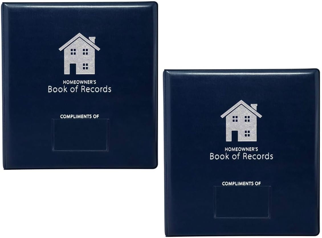 Homeowner's Book of Records Binder, Organize Household Receipts and ...
