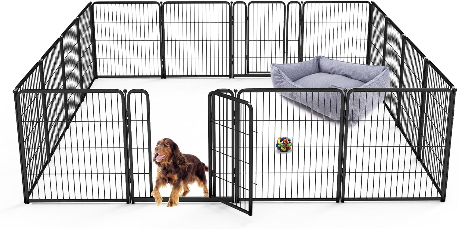 Homeplus Indoor Dog Playpen - Stress-Free and Safe Play, 32 Inch 16 ...