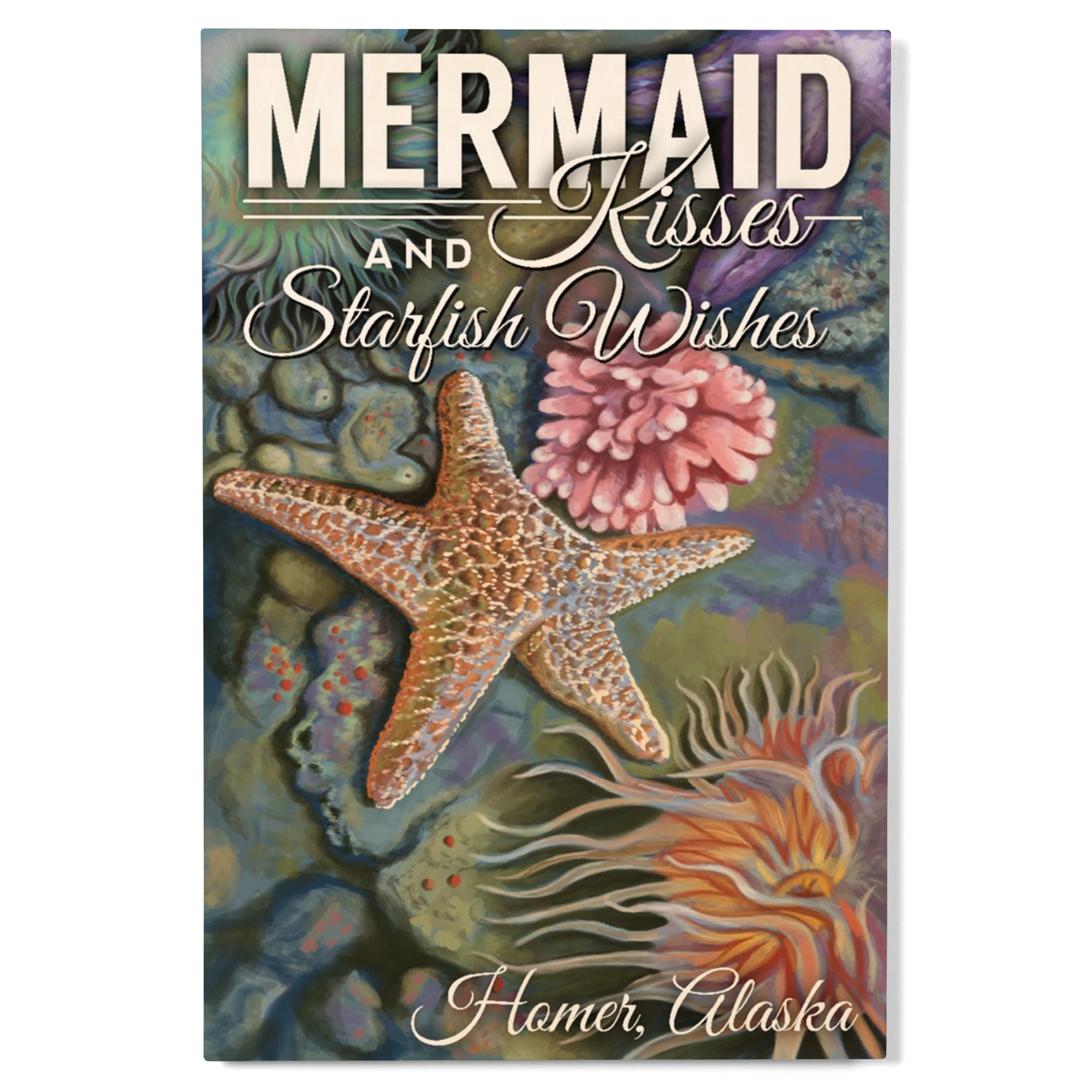 Homer, Alaska, Mermaid Kisses and Starfish Wishes, Tidepool Birch Wood ...