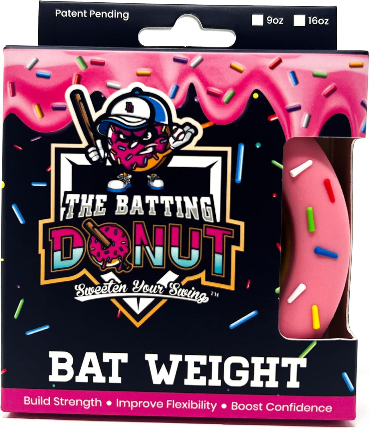 Homer | Baseball Bat Weight | 16oz Pink | Build Strength. Improve ...