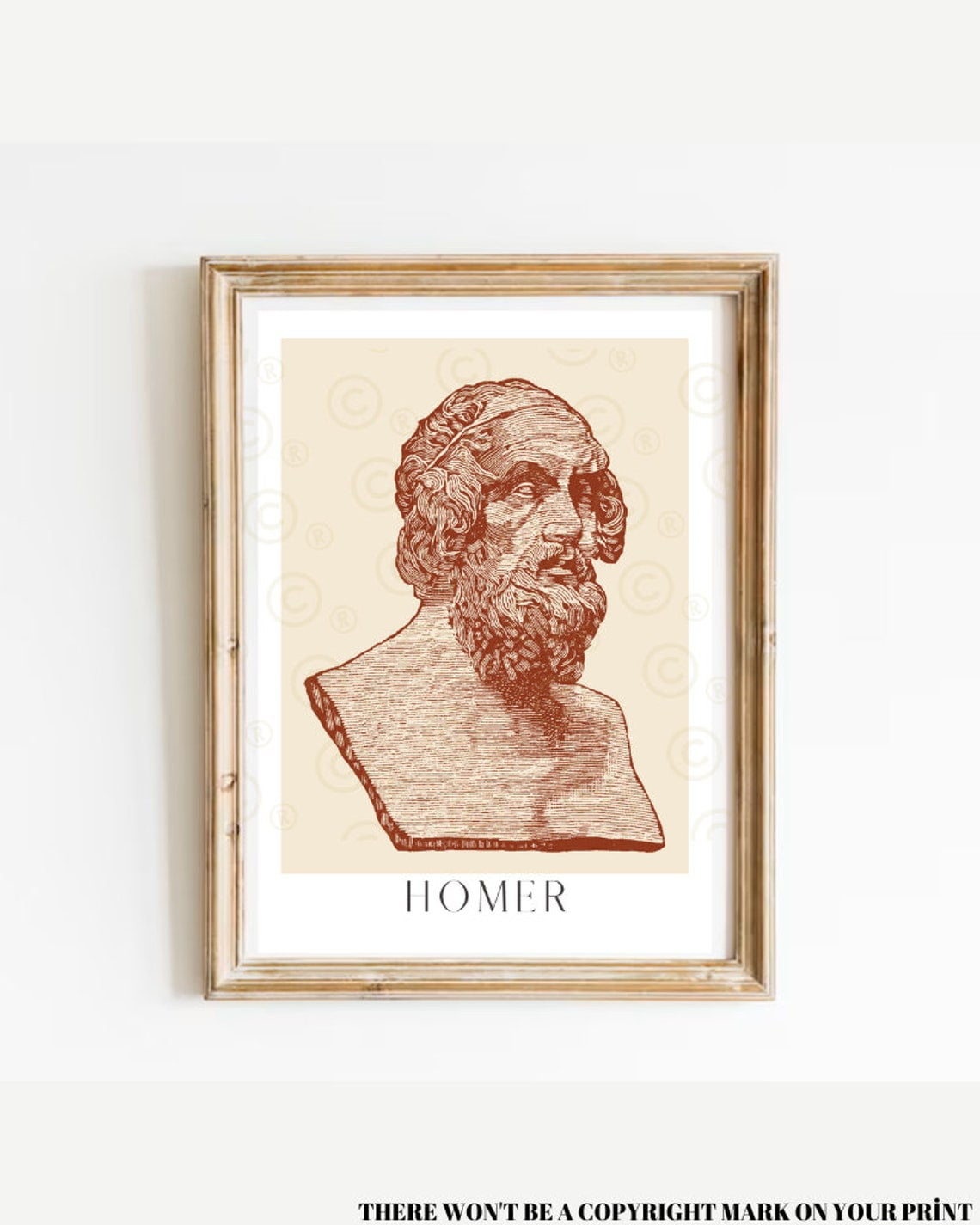 Homer Poster, The Odyssey Art, Classic Literature Wall Art, Iliad Print ...