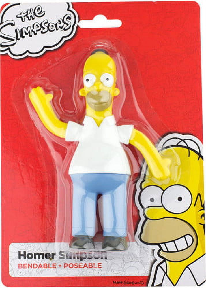 Homer Simpson 6" Bendable Figure - Walmart.com