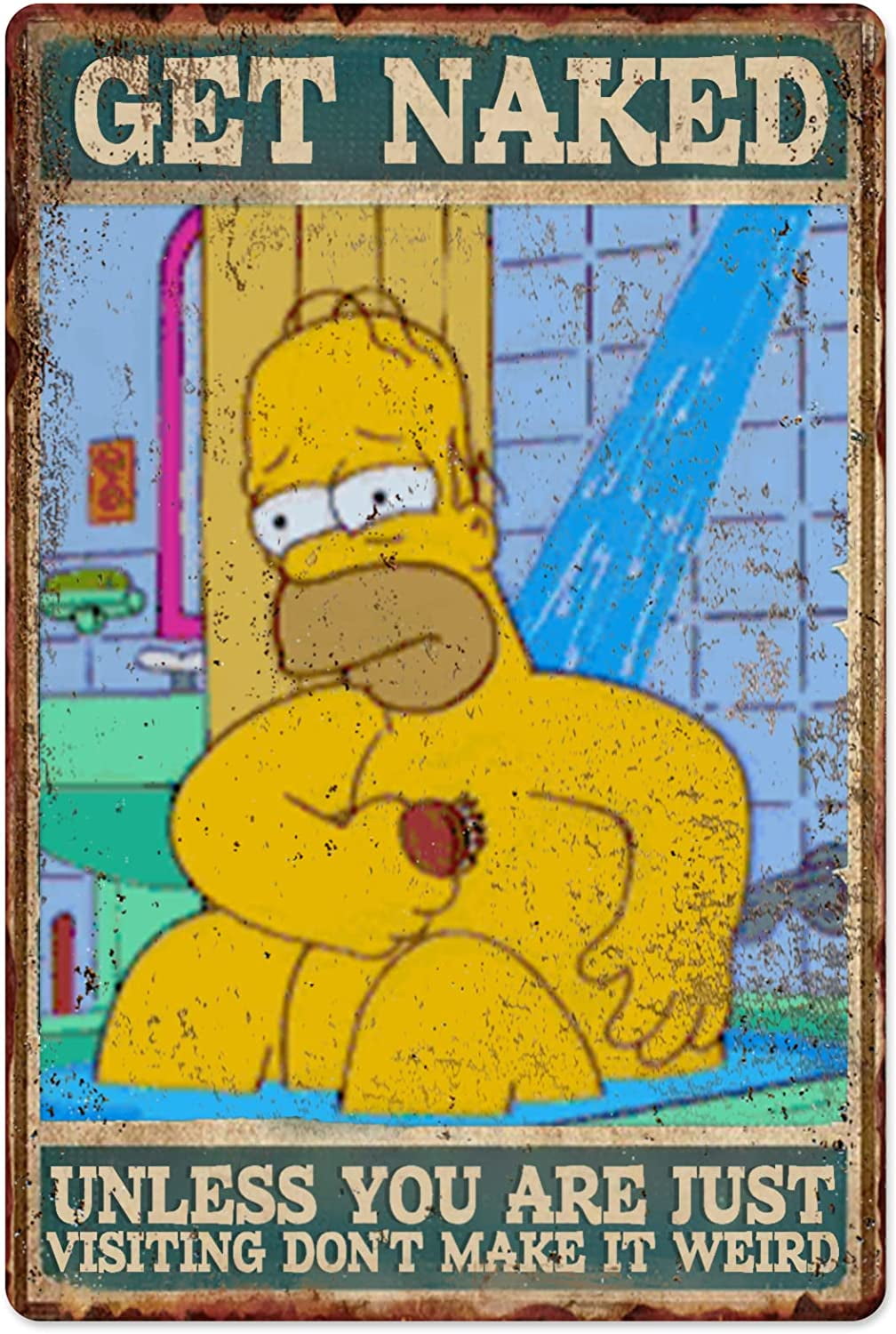 Homer Simpson Bathing 5D Diamond Painting Kits for Beginners,The ...