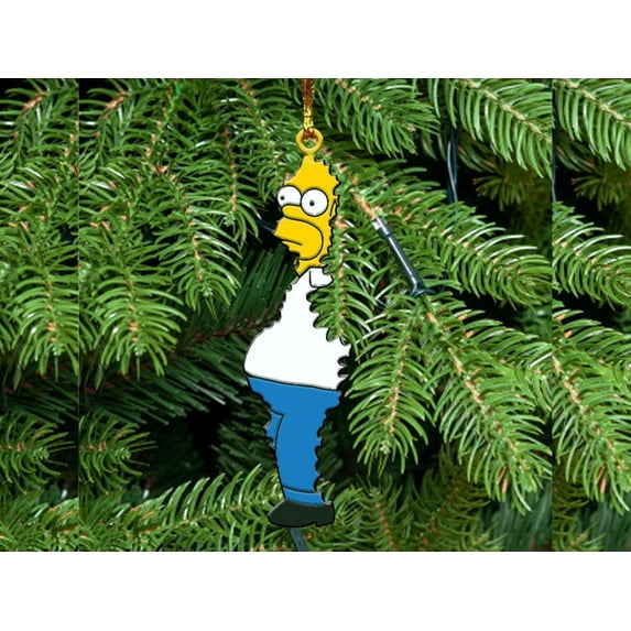 Homer Simpson Bush Meme Christmas Ornament – Funny Simpson Tree Decor ...