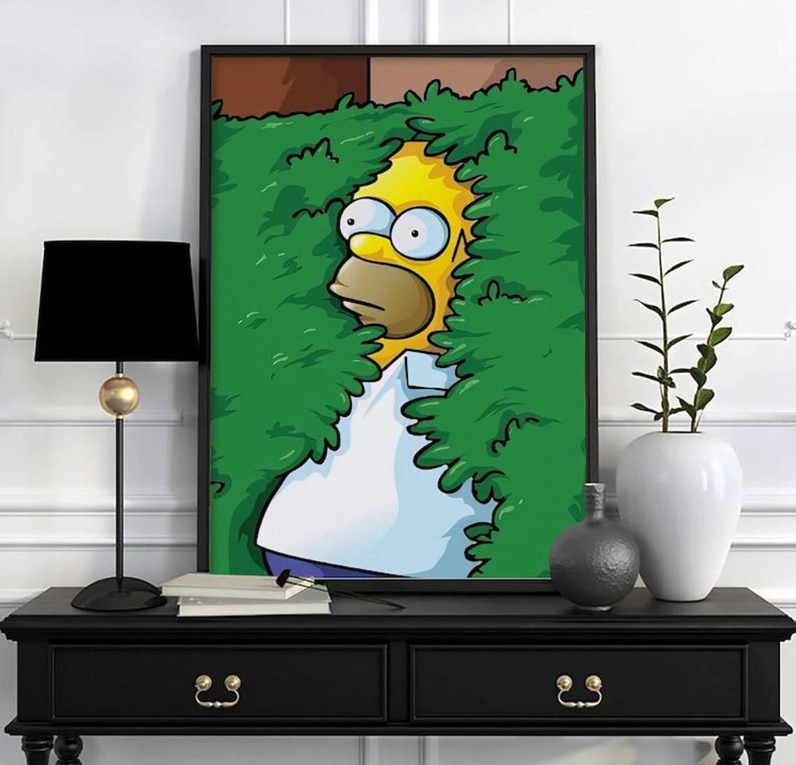 Homer Simpson, Cartoon Character Posters|, Unframed Canvas Size 8x12 ...