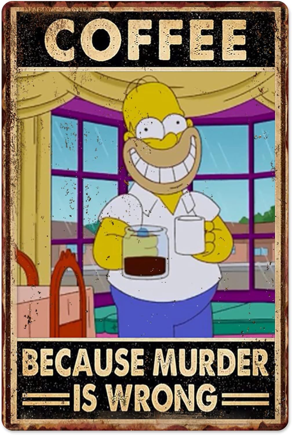 Homer Simpson Coffee 5D Diamond Painting Kits for Beginners,Because ...