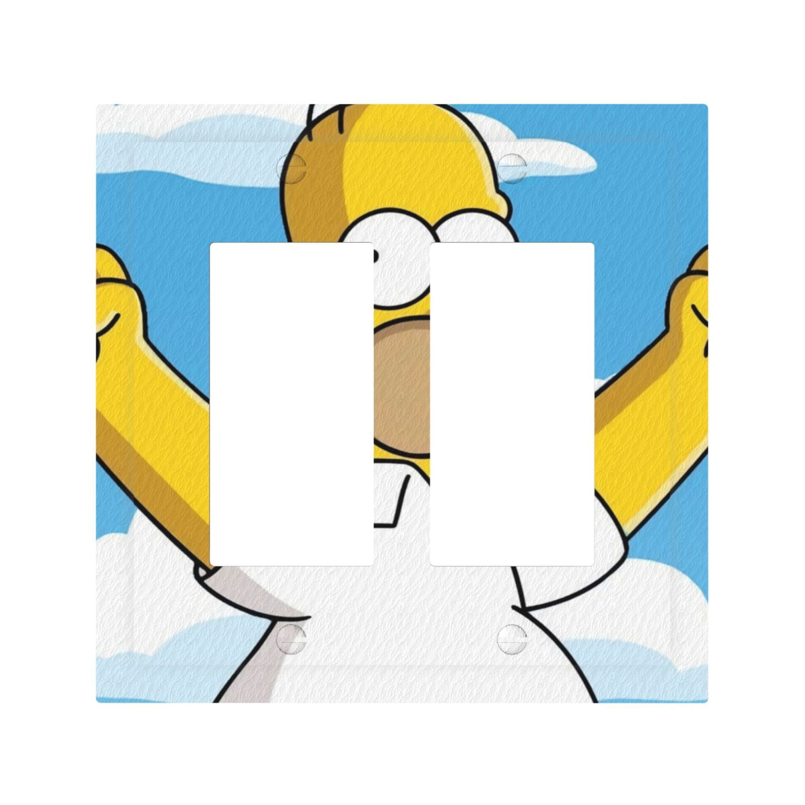 Homer-Simpson Decorative Wall Plates, Mid-Size 4.92" height x 4.96 ...
