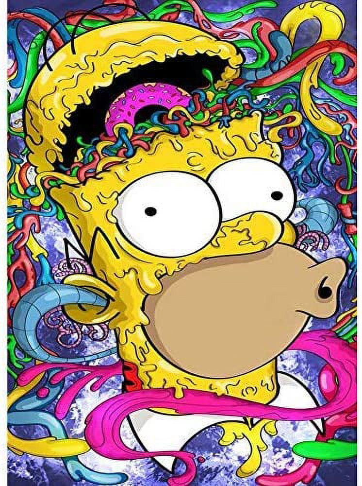 Homer Simpson Diamond Art Kits for Adults Beginners Comedy The Simpsons ...