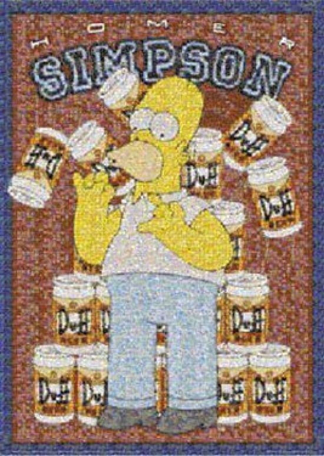 Homer Simpson Duff Collage Laminated Poster by (24 x 36) - Walmart.com