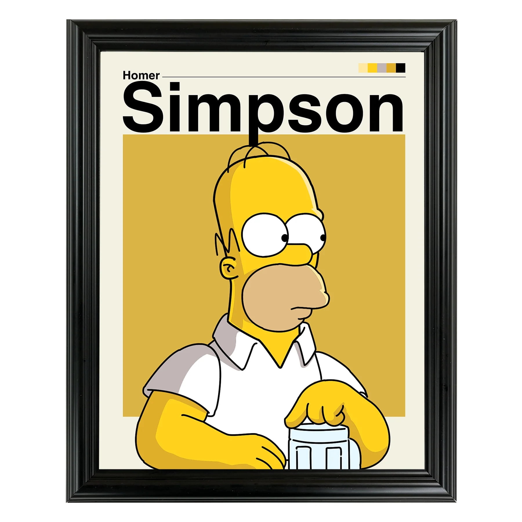 Homer Simpson Framed Sports Art Photo by Thomas Maxwell - Walmart.com