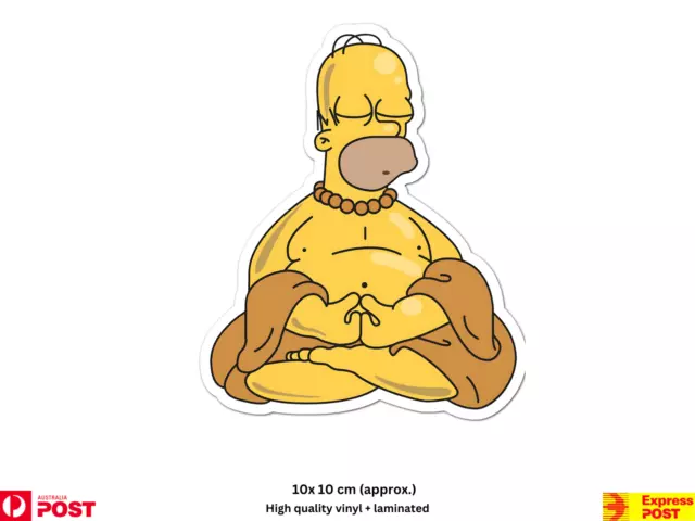 Homer Simpson Laptop Yoga Sticker Phone Decal Water Bottle Stickers Car ...
