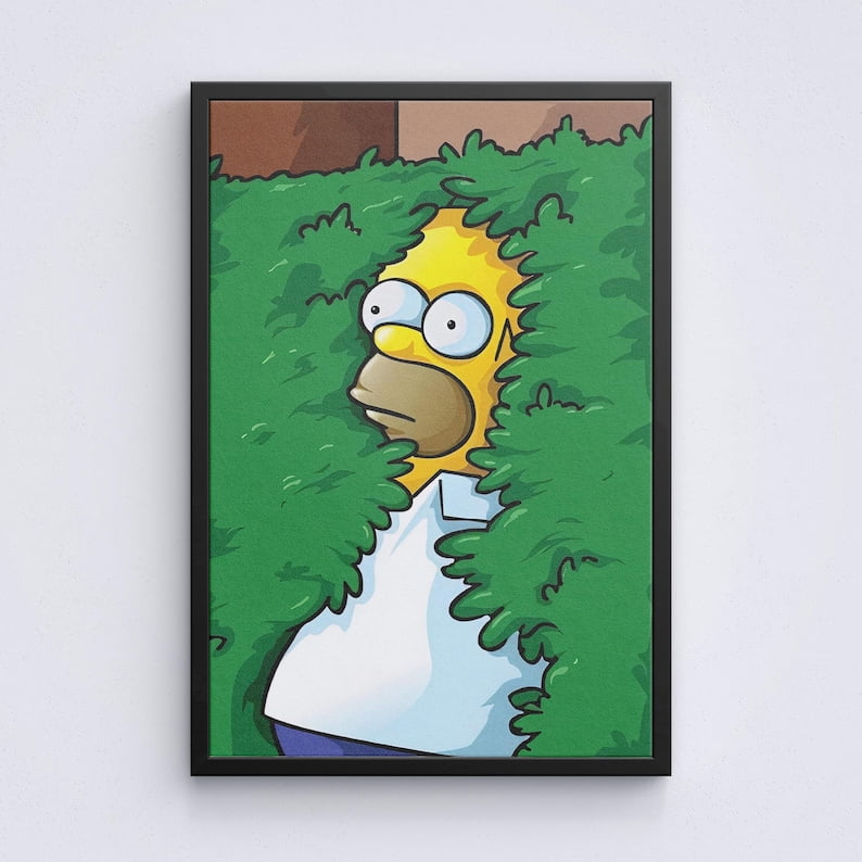 Homer Simpson Reaction Illustration from The Simpsons Showing an Iconic ...