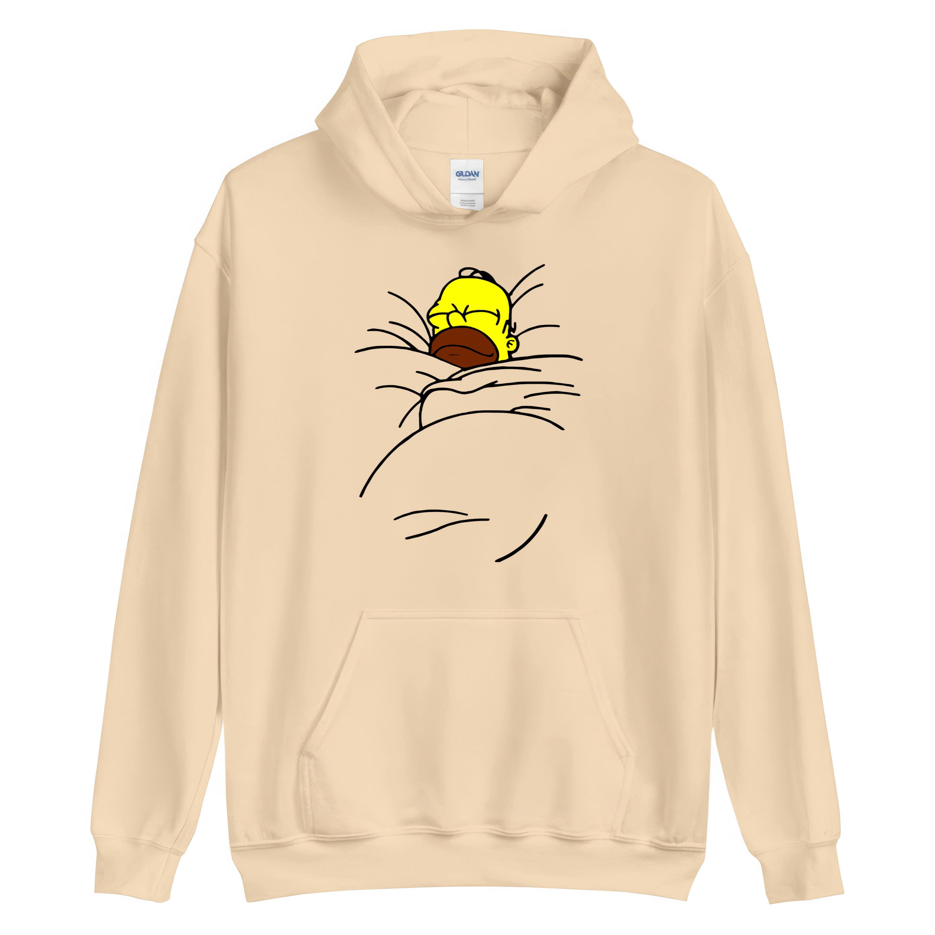 Homer Simpson Sleeping Lazy The Simpson Funny Cartoon Unisex Mens ...