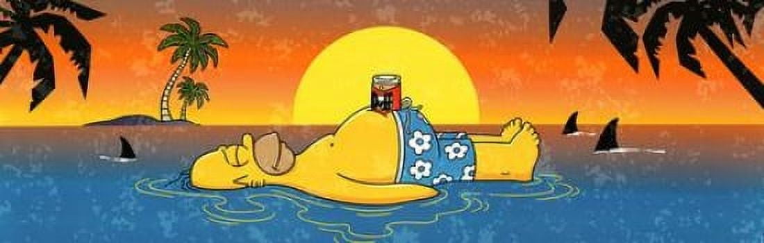 Homer Simpson Slim Poster (36 x 24) - Walmart.com