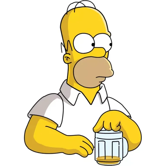 Homer Simpson Sticker The Simpsons Phone Decal Water Bottle Stickers ...