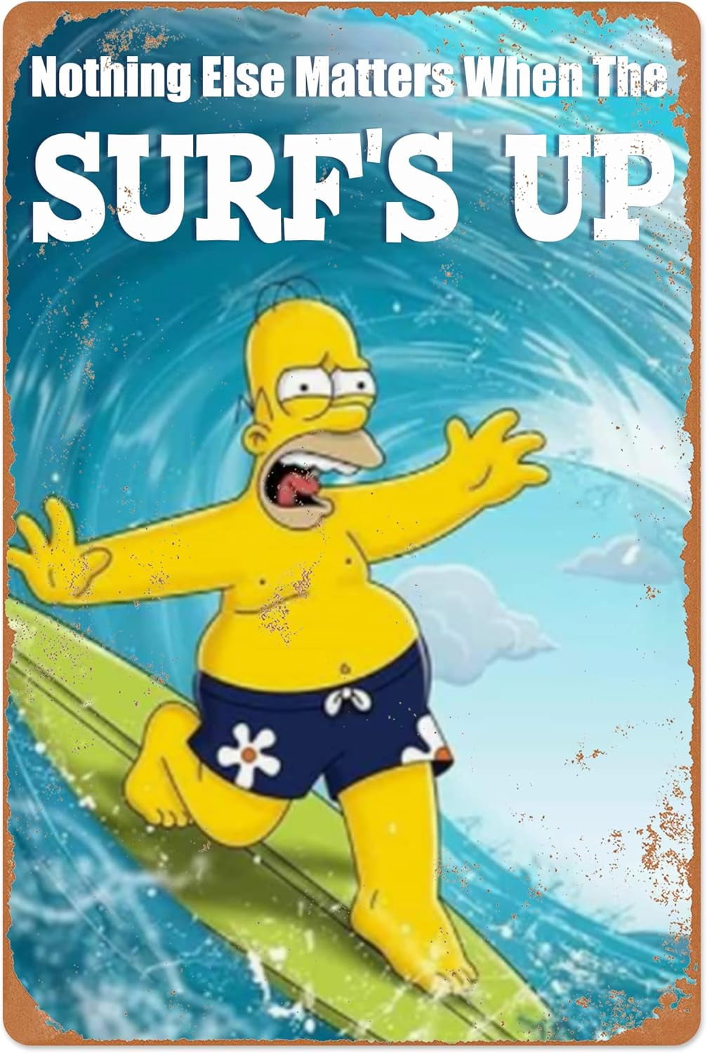 Homer Simpson Surfing Diamond Painting Kits for Adults Cartoon 5D ...