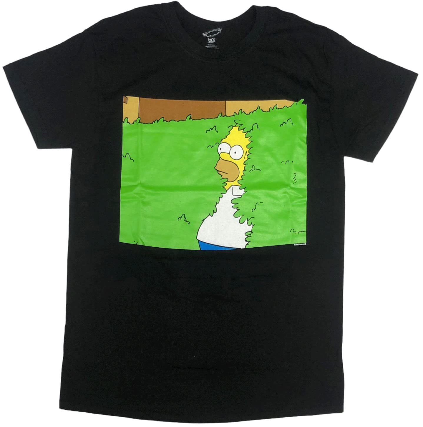Homer Simpson The Simpsons Hiding in The Grass Short Sleeve T-Shirt ...
