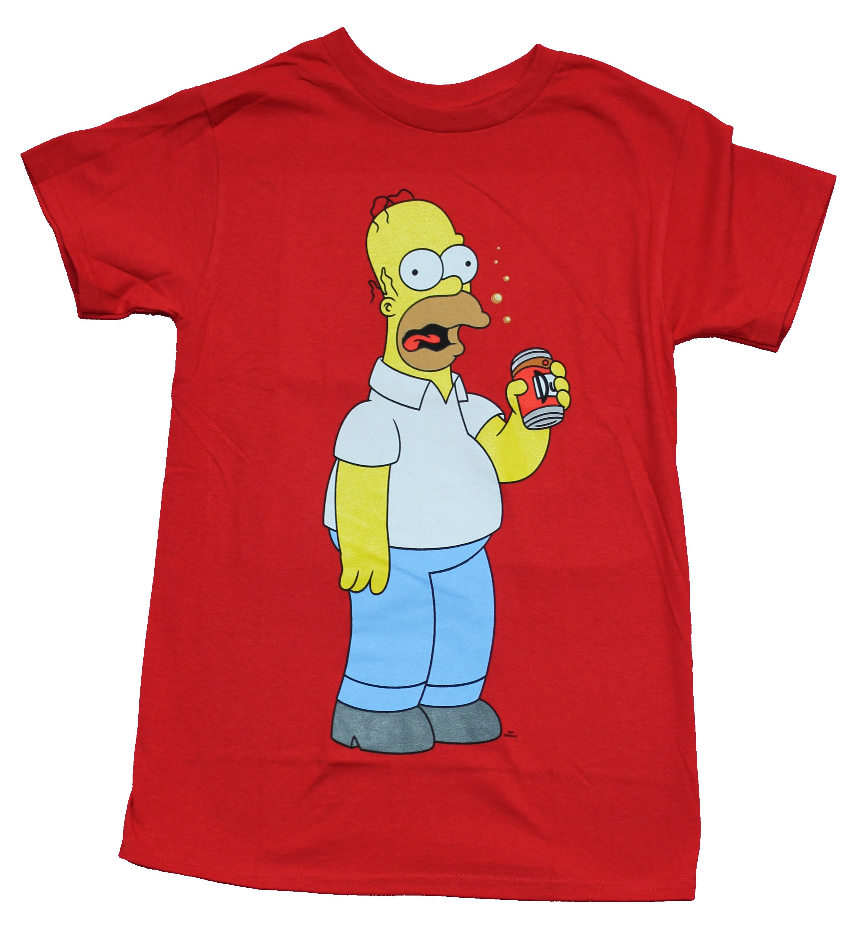 The Simpsons Mens T-Shirt - Homer Duff Beer Burp & Logo - Walmart.com