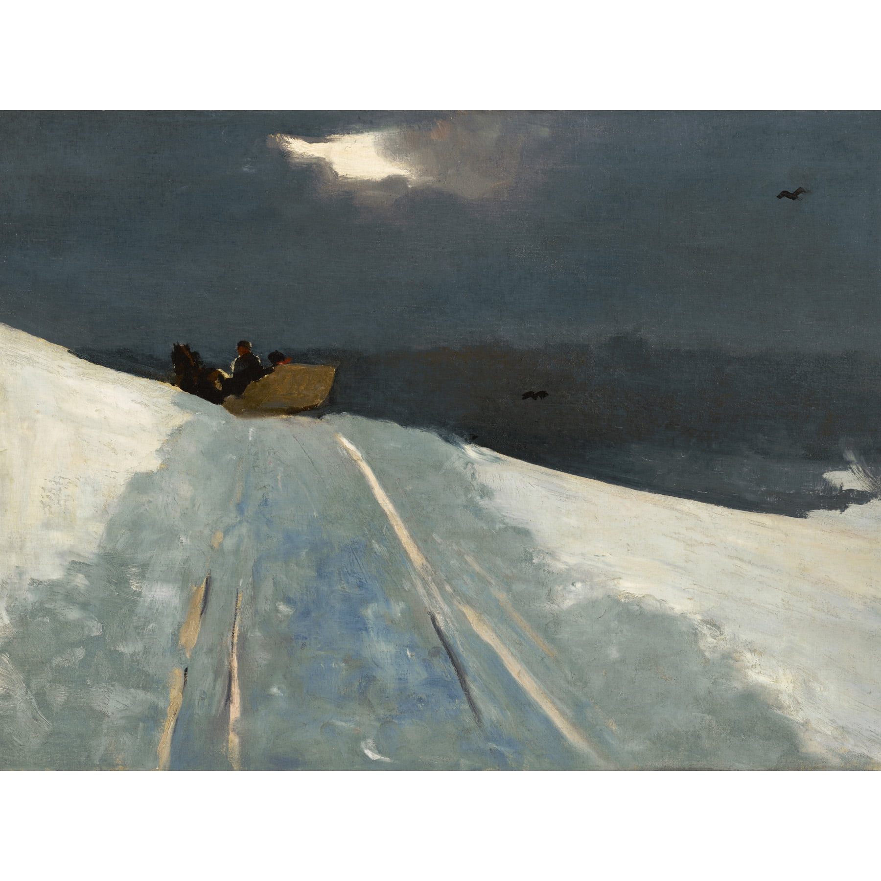 Homer Sleigh Ride C1890 Painting Extra Large XL Wall Art Poster Print ...