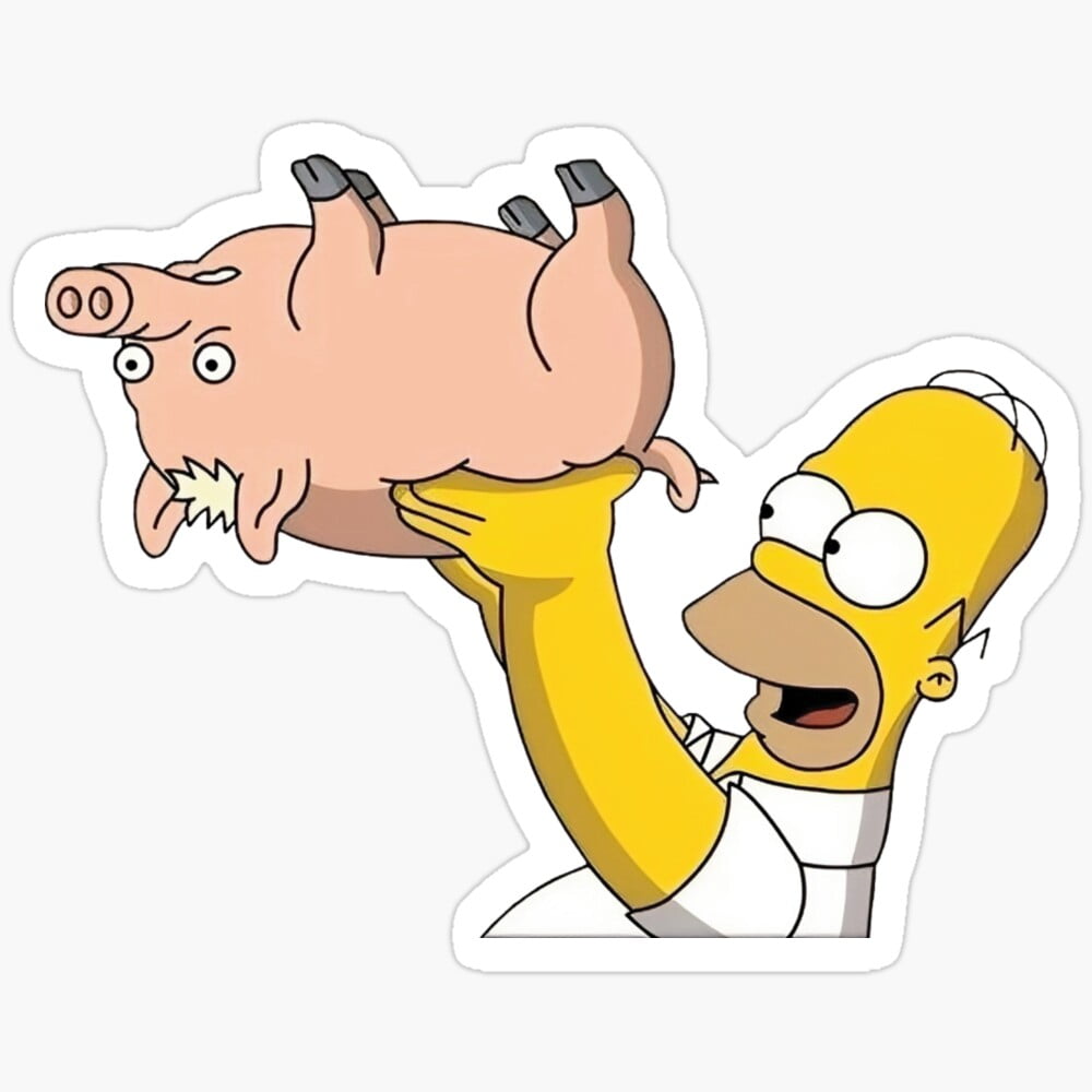 Homer Sticker Phone Decal Water Bottle Stickers Car Decals, Laptop ...