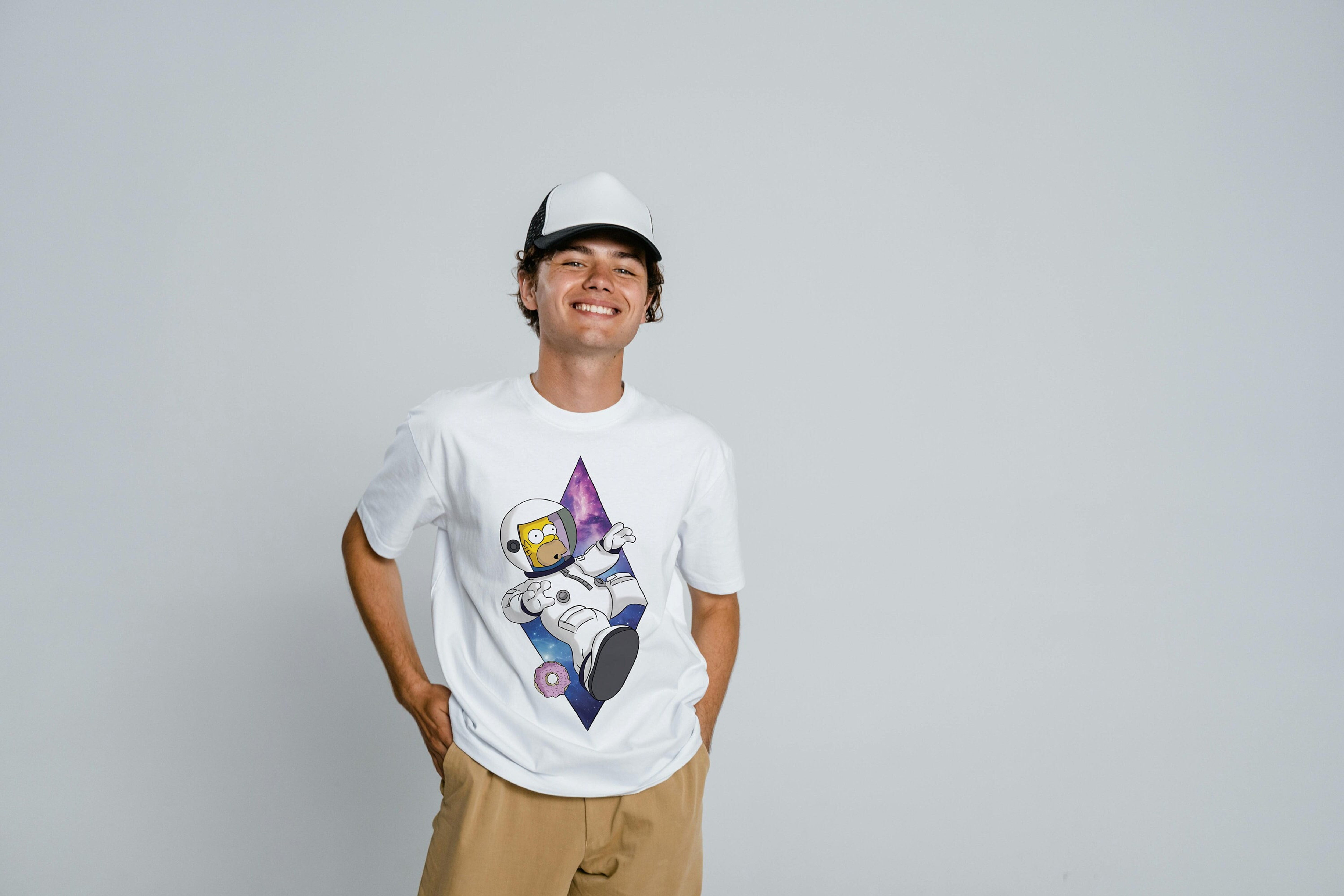 Homer T-shirt,Simpson,Cartoon,Art,Kids,Tv series,Unisex,Space,Drawing ...