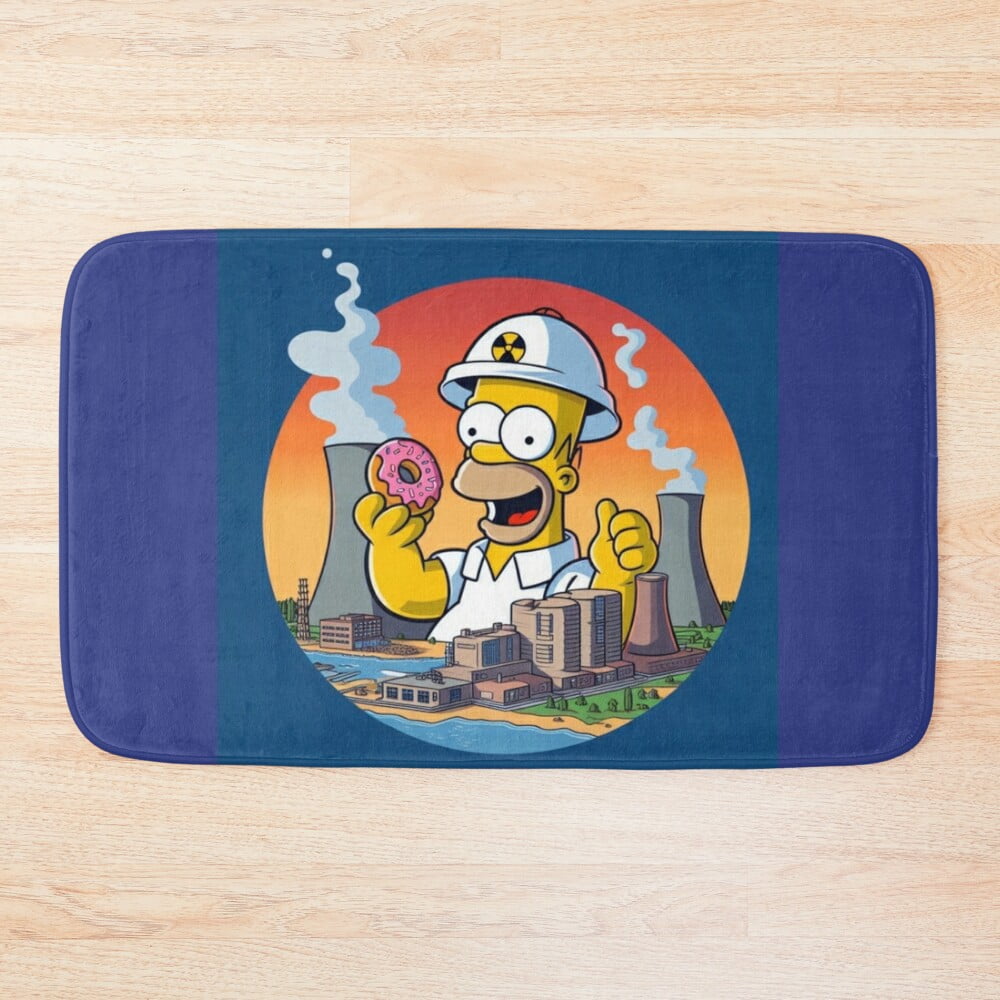 Homer The Simpsons Bath Mat Funny Welcome Mats for Entrance Way 20X31.5 ...