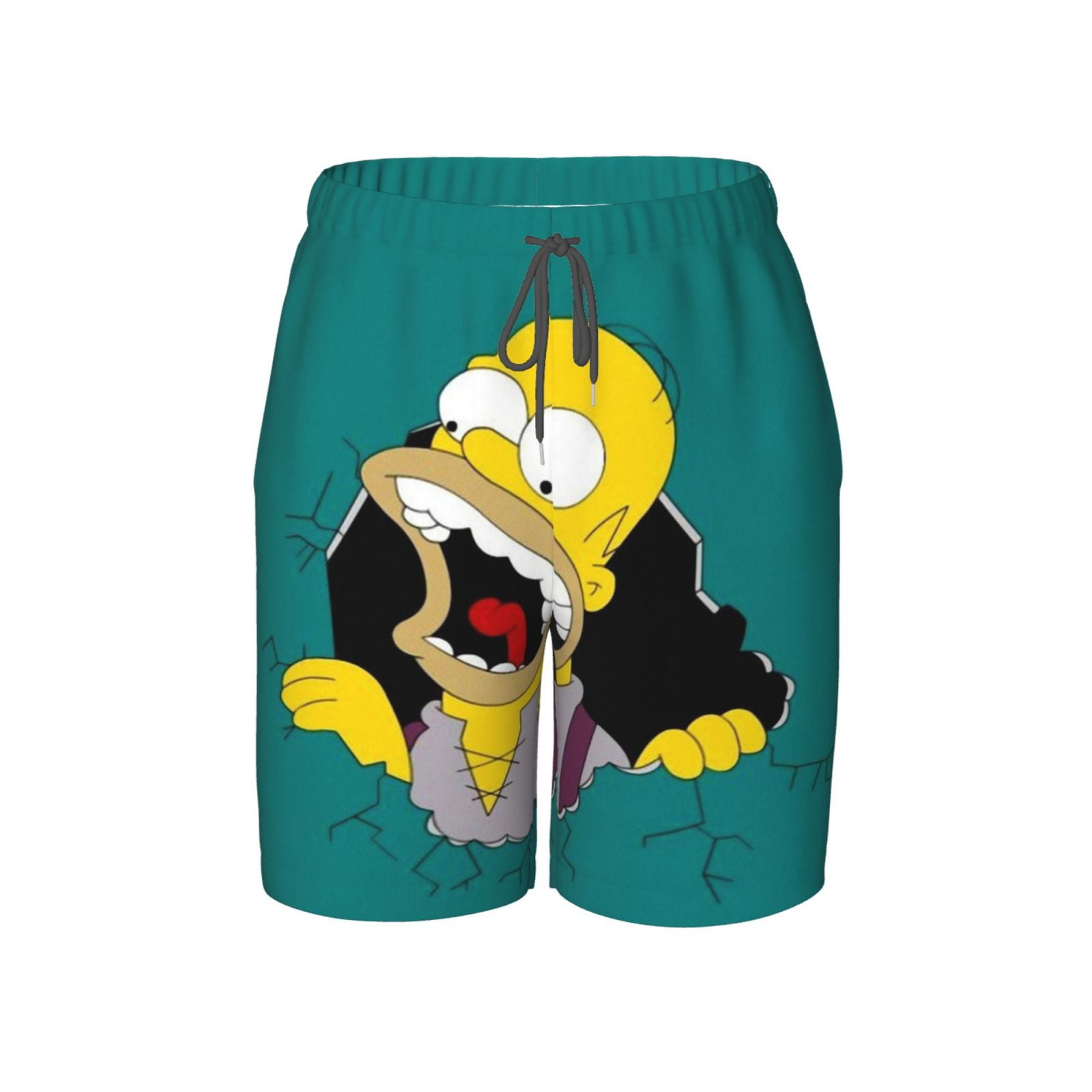 Homer The Simpsons Boy's Swim Trunks Quick Dry Teen Board Shorts ...