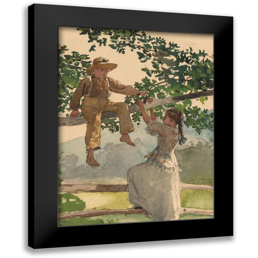 Homer, Winslow 12x14 Black Modern Framed Museum Art Print Titled - On ...