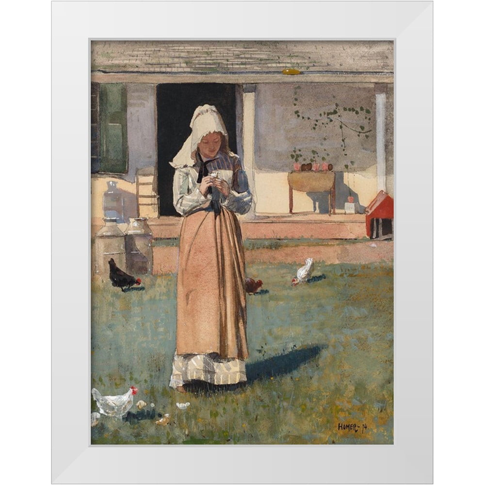 Homer, Winslow 12x14 White Modern Wood Framed Museum Art Print Titled ...