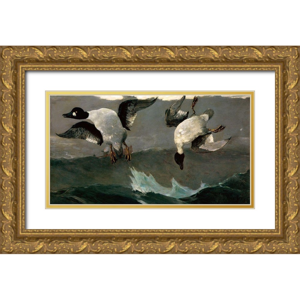 Homer, Winslow 18x12 Gold Ornate Wood Framed with Double Matting Museum ...