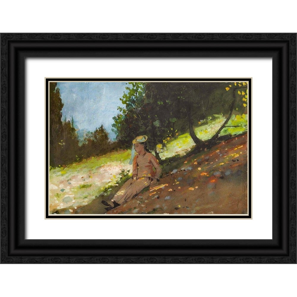 Homer, Winslow 18x13 Black Ornate Wood Framed with Double Matting ...