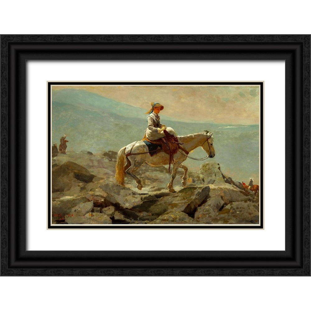 Homer, Winslow 18x13 Black Ornate Wood Framed with Double Matting ...
