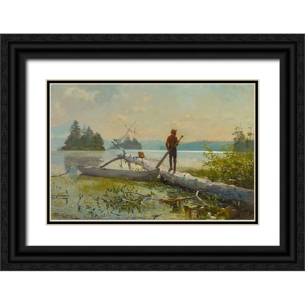 Homer, Winslow 18x13 Black Ornate Wood Framed with Double Matting ...