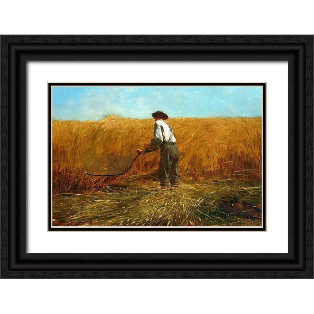 Homer, Winslow 18x13 Black Ornate Wood Framed with Double Matting ...