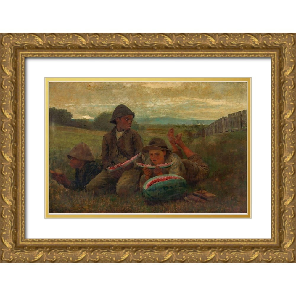 Homer, Winslow 18x13 Gold Ornate Wood Framed with Double Matting Museum ...