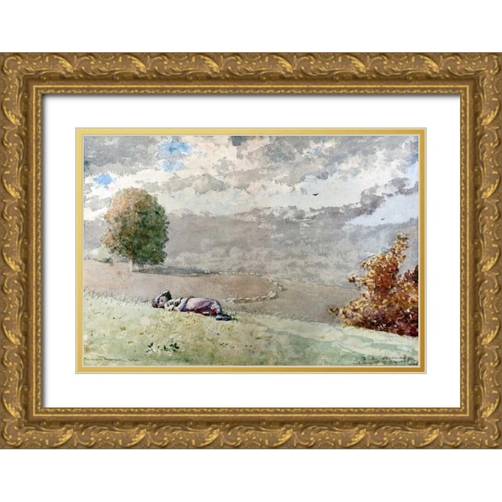 Homer, Winslow 18x14 Gold Ornate Wood Framed with Double Matting Museum ...