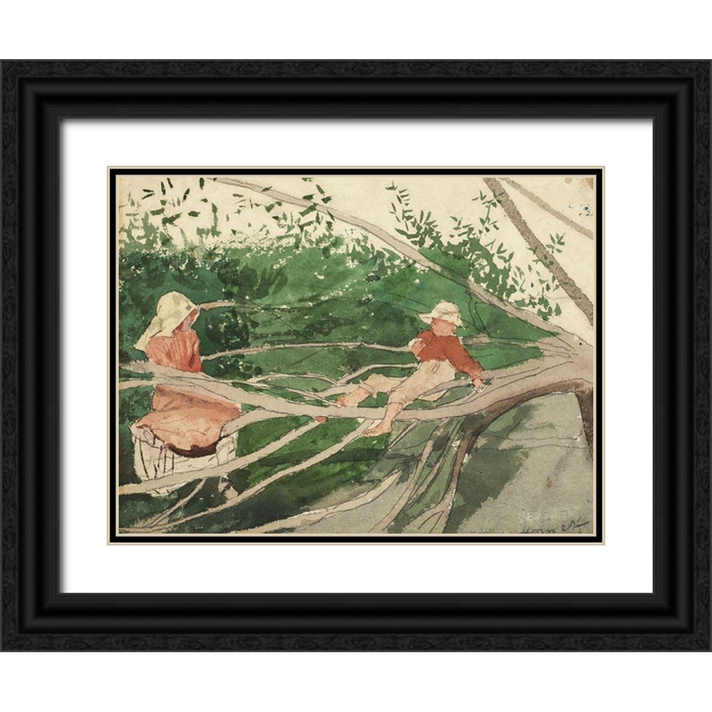 Homer, Winslow 18x15 Black Ornate Wood Framed with Double Matting ...