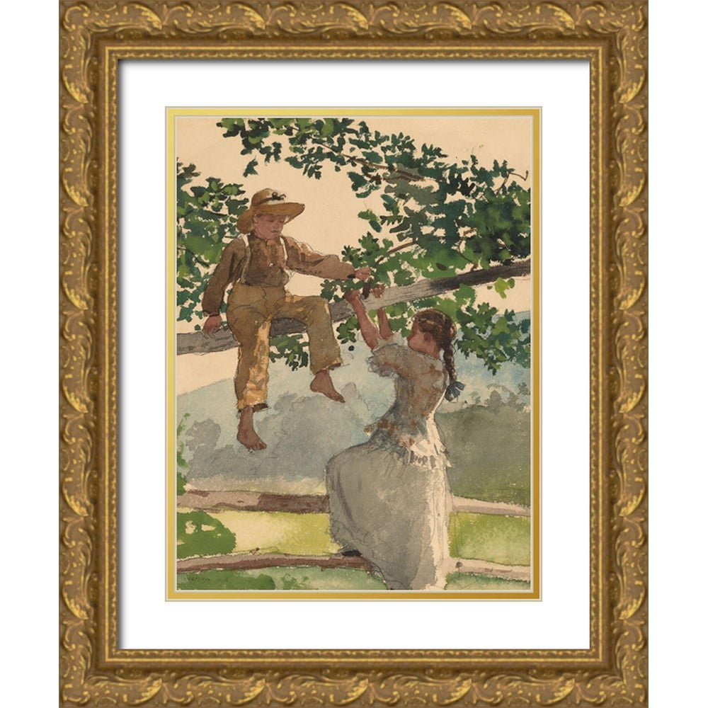 Homer, Winslow 19x24 Gold Ornate Wood Framed with Double Matting Museum ...