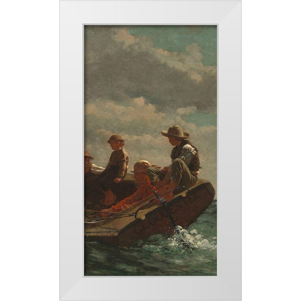 Homer, Winslow 19x32 White Modern Wood Framed Museum Art Print Titled ...